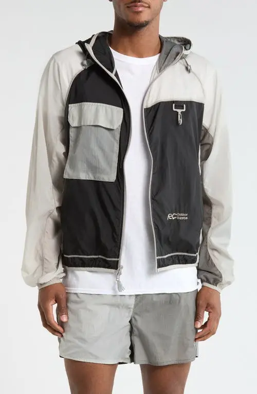 RC OUTDOOR SUPPLY Griffith Colorblock Running Jacket - Fog Gradient