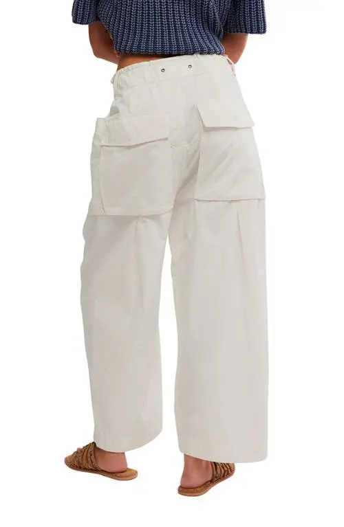 Free People Costa Straight-leg Harem Pants - Whisper White