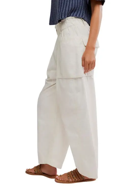 Free People Costa Straight-leg Harem Pants - Whisper White