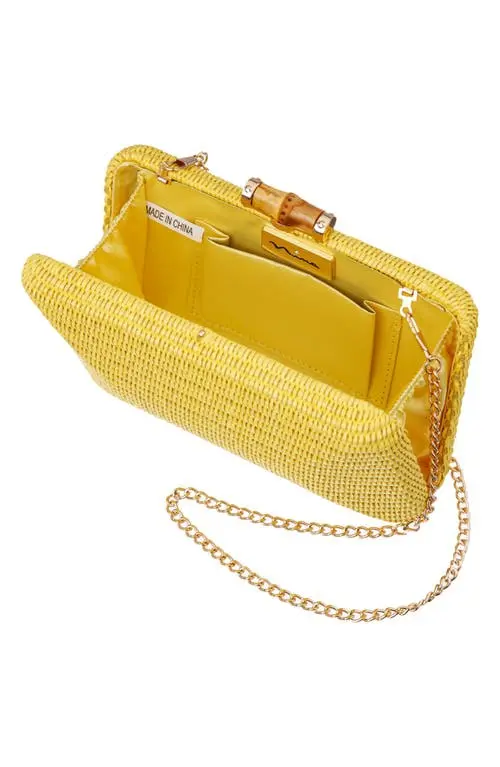 Nina Malia Frame Clutch - Maize