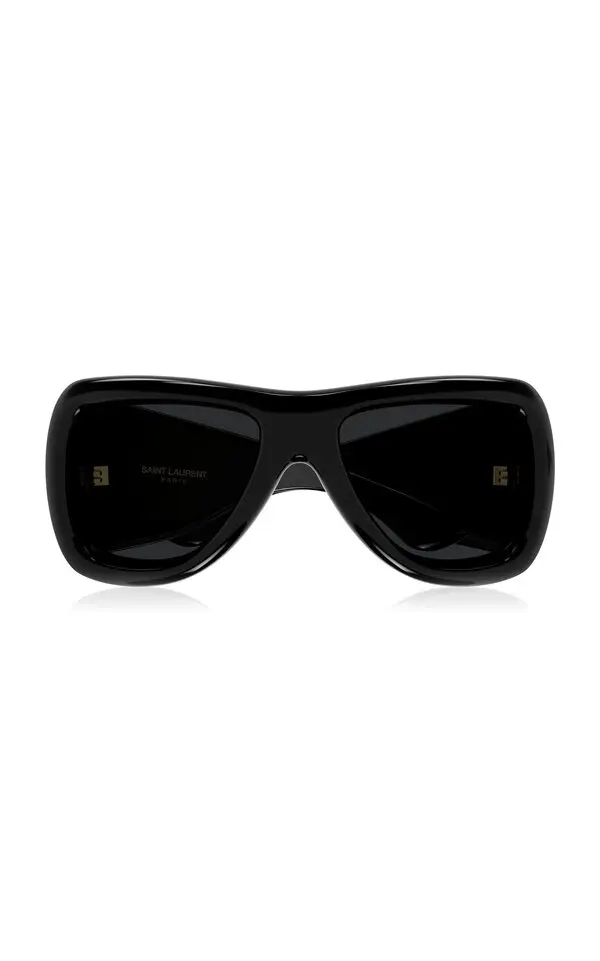 Saint Laurent Howl Mask-frame Sunglasses - Black