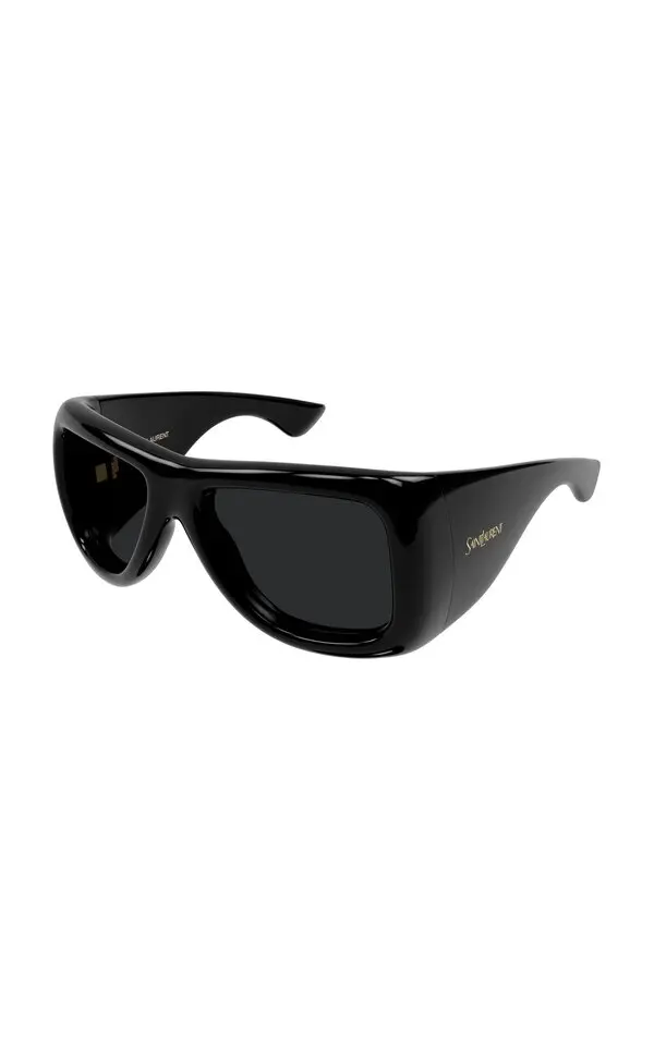 Saint Laurent Howl Mask-frame Sunglasses - Black
