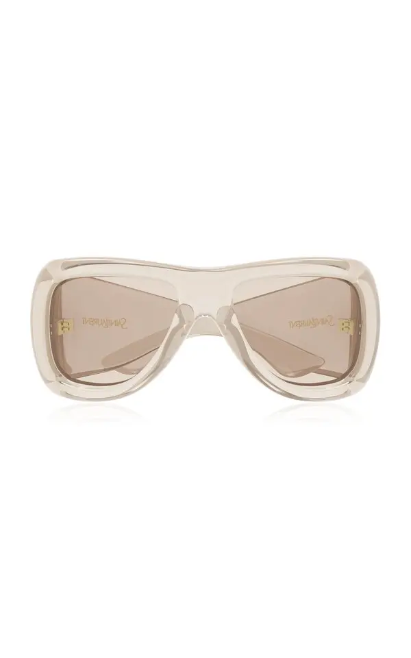 Saint Laurent Howl Mask-frame Sunglasses - Clear