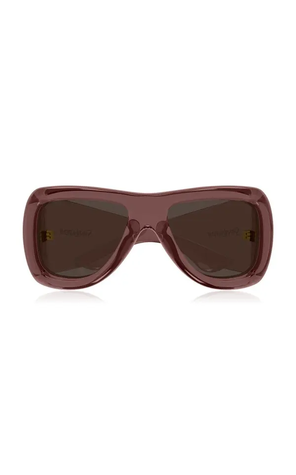 Saint Laurent Howl Mask-frame Sunglasses - Red
