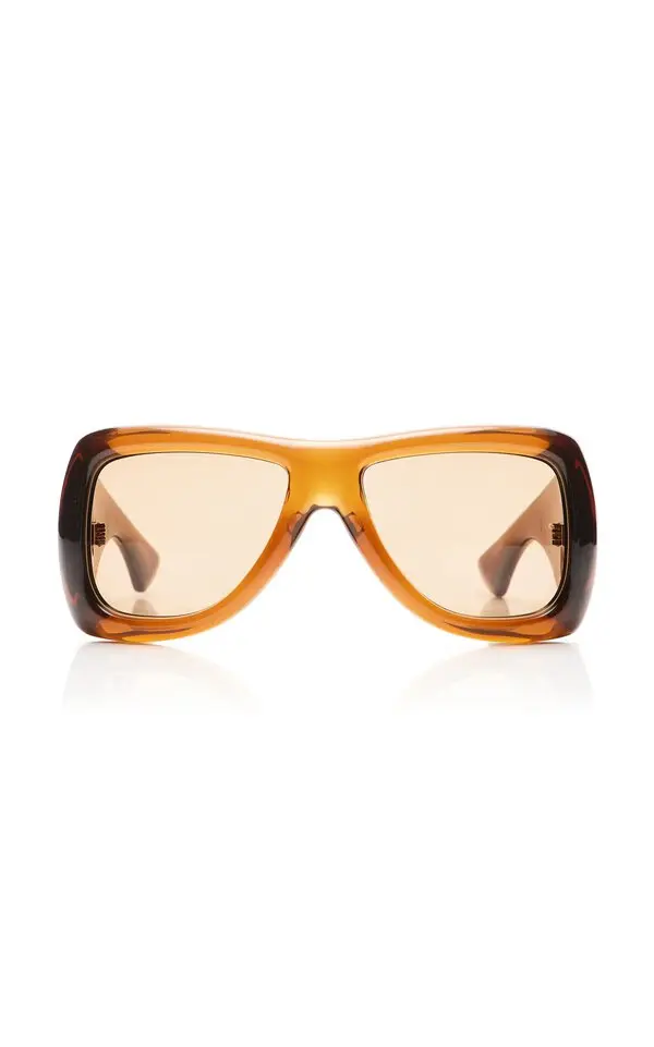 Saint Laurent Howl Mask-frame Sunglasses - Yellow