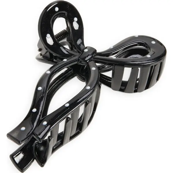 Bp. Bow Claw Clip - Black- Ivory