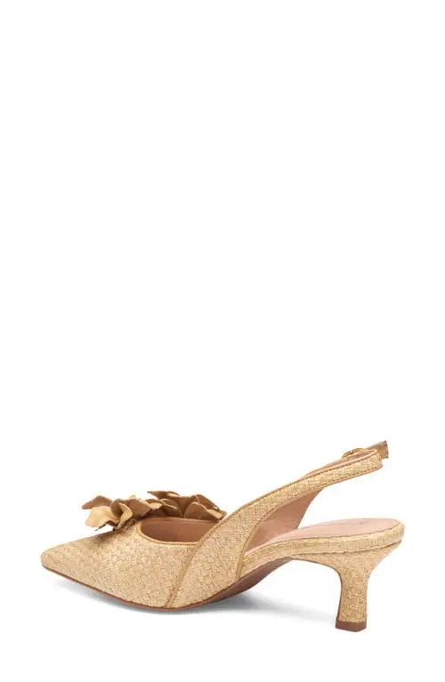 Johnston & Murphy Lindsey Flower Slingback Kitten Heel Pumps