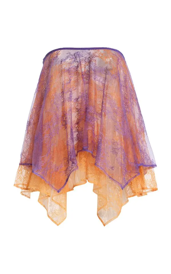 THIRD FORM Reflect Strapless Lace Top - Purple