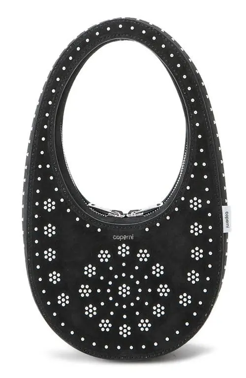 Coperni Mini Swipe Crystal Studded Top Handle Bag