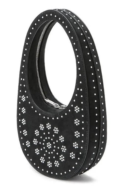 Coperni Mini Swipe Crystal Studded Top Handle Bag