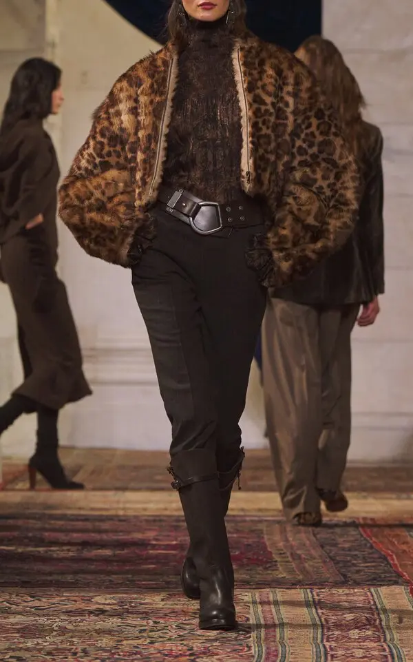 Ralph Lauren Leopard-print Shearling Coat