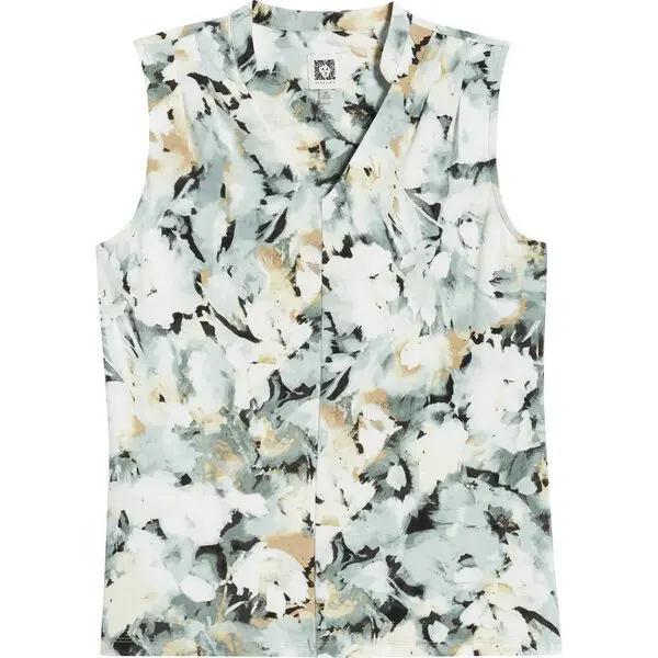 Anne Klein Floral Print Sleeveless Top