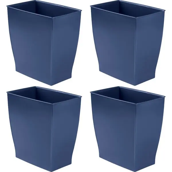 MONO Rectangular Trash Can, 2.5 Gallon / 9.5 Liter, 4-pack