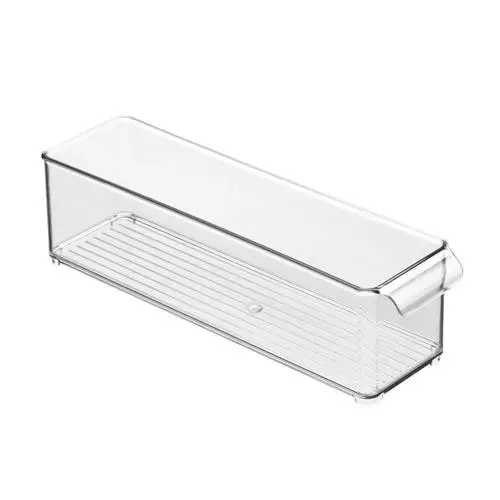 BASIC Stackable Fridge Storage Bin With Handle, Set Of 6