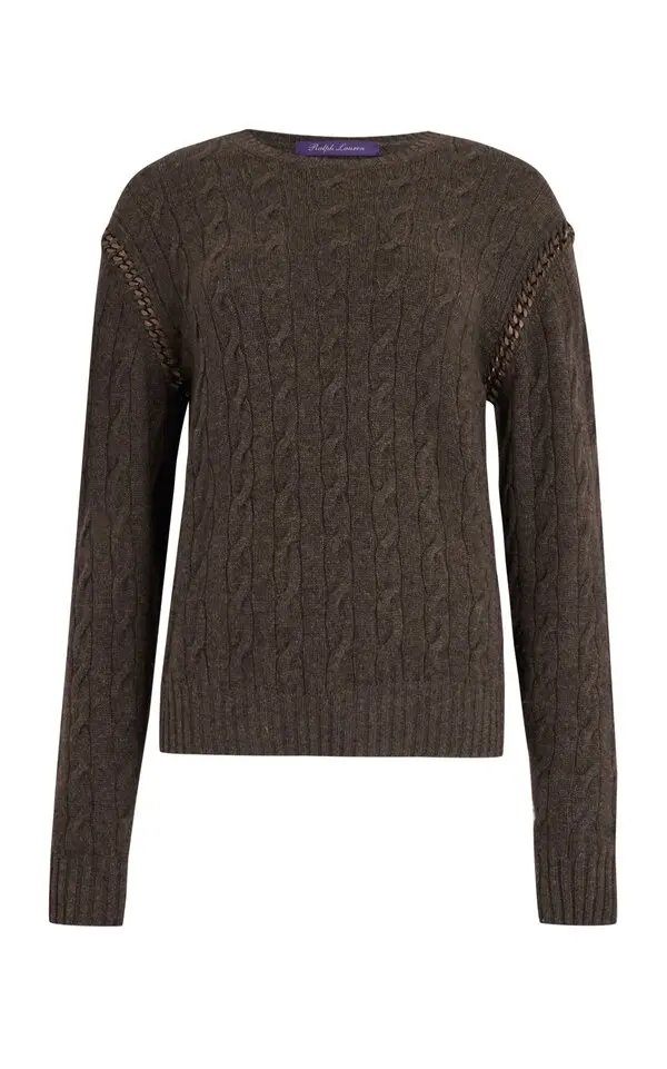 Ralph Lauren Cable-knit Cashmere Sweater - Taupe