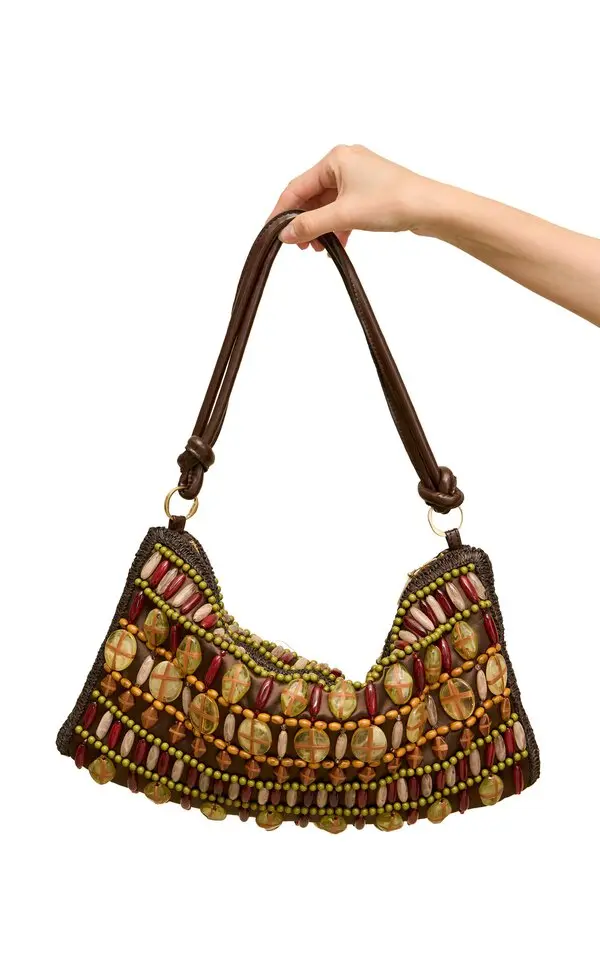 Cult Gaia Hera Mini Shoulder Bag - Brown
