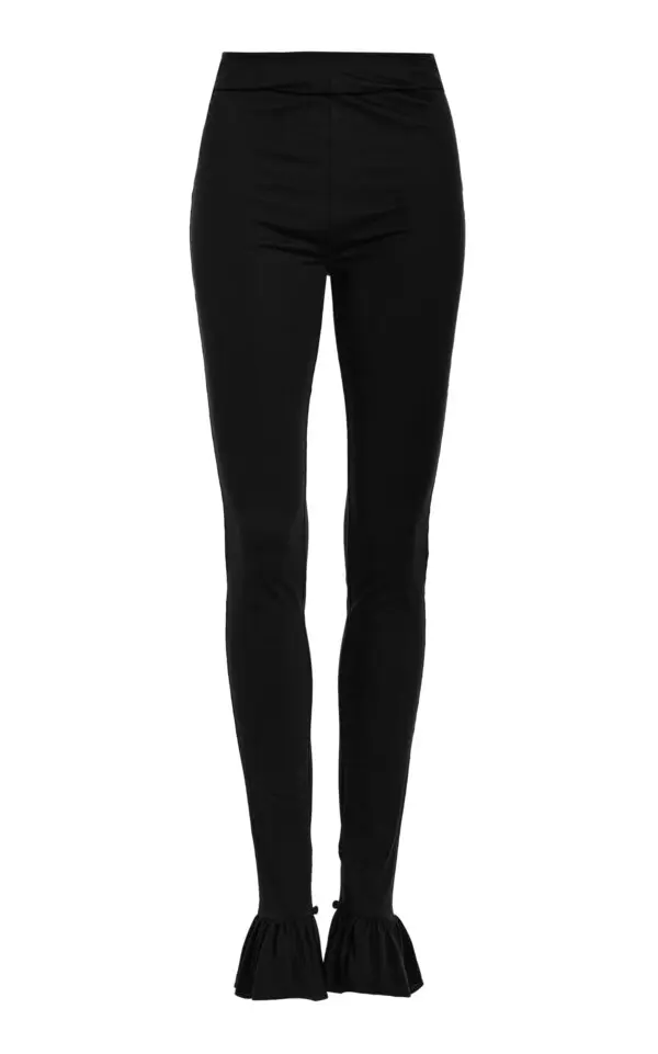 MEL USINE Guarin Ruffled Stretch Jersey Leggings