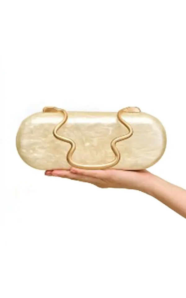 Cult Gaia Ilaria Handheld Clutch - Ivory