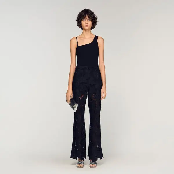 Sandro Asymmetric Knit Top