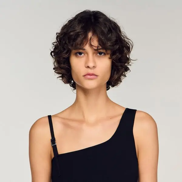 Sandro Asymmetric Knit Top