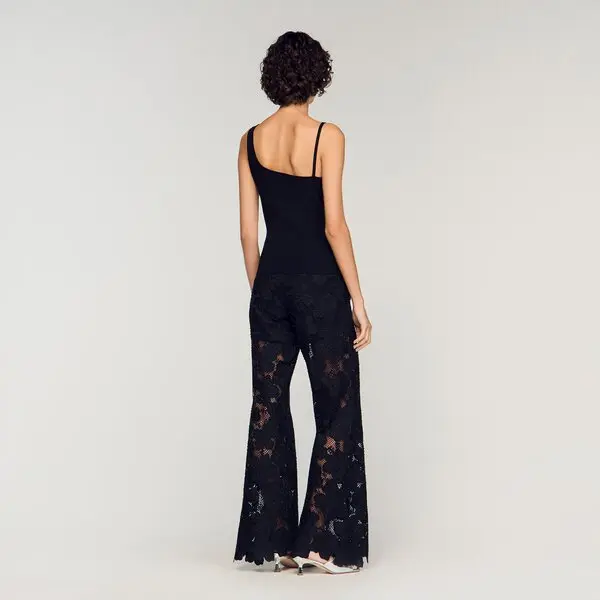 Sandro Asymmetric Knit Top