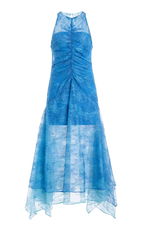 THIRD FORM Reflect Layered Lace Midi Dress - Blue