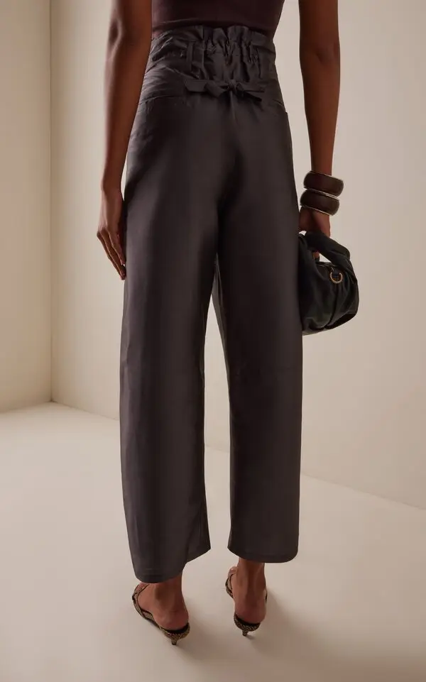 Chan Luu Techno Taffeta Barrel Pants