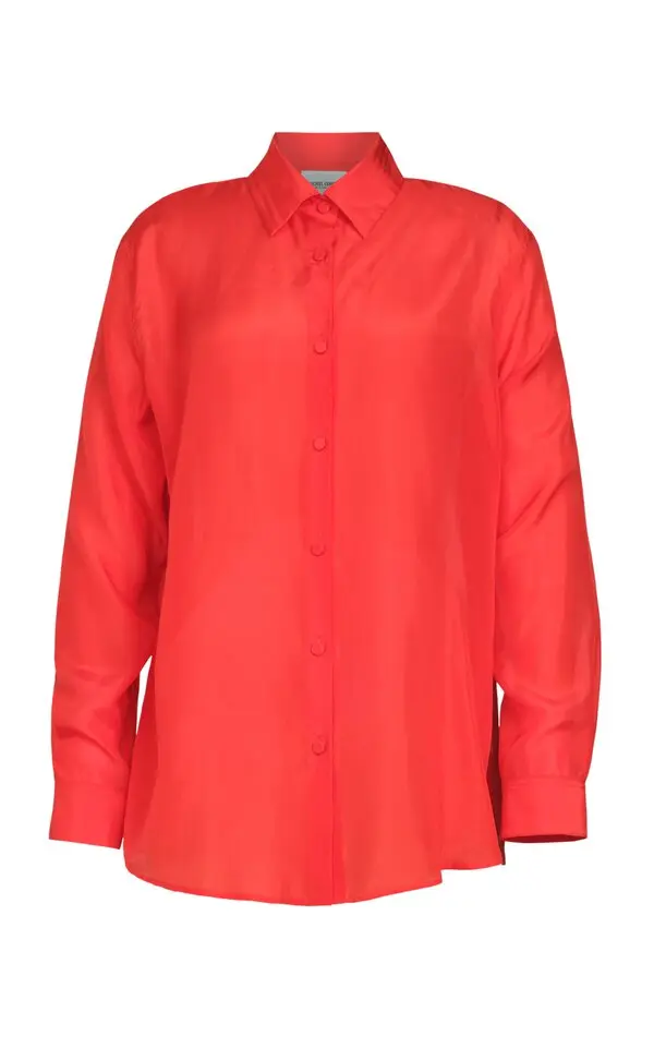 Rachel Comey Quinney Silk Shirt - Red