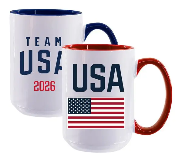THE MEMORY COMPANY Team Usa 2pk Mugs