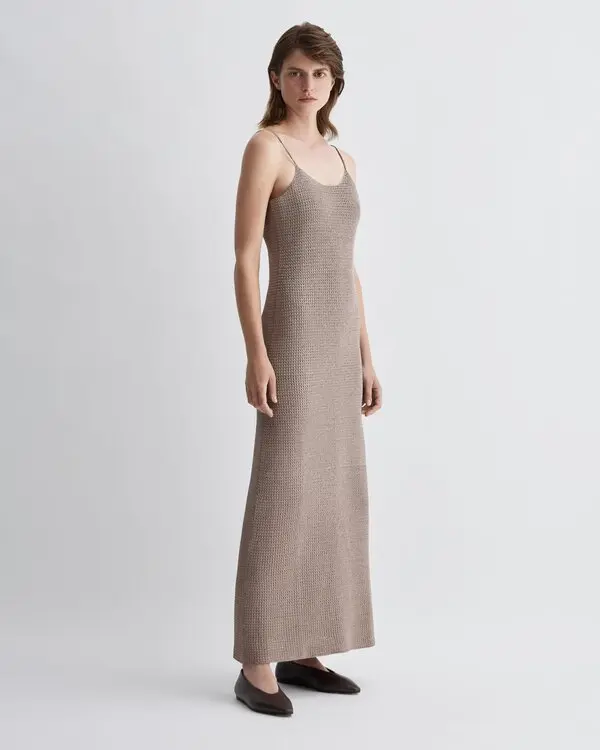 Veronica De Piante Liliana Silk Crochet Dress