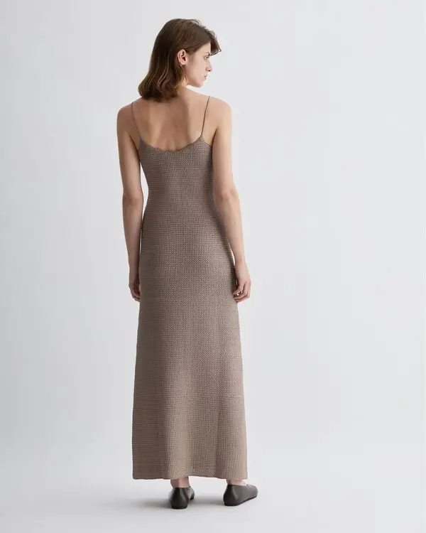 Veronica De Piante Liliana Silk Crochet Dress