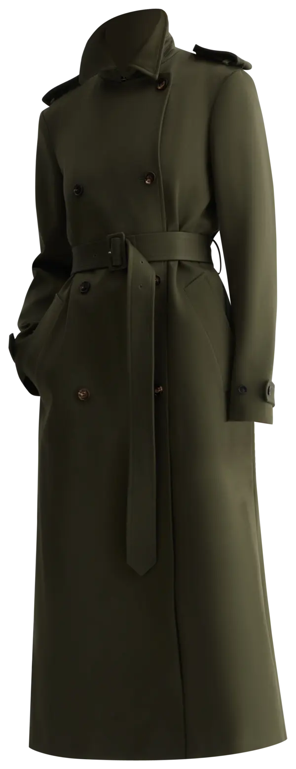 Veronica De Piante Amara Longline Trench Coat
