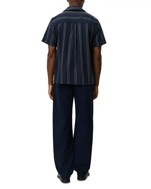 LES DEUX Lawson Stripe Shirt - Dark Navy
