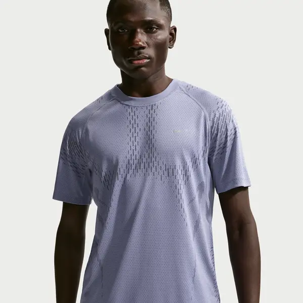 Nike Dri-fit Adv Stride Plus Short-sleeve Running Top - Purple