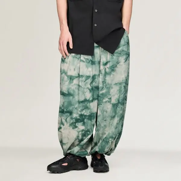 Adidas Y-3 Raw Edge 3 Stripes Aop Wide Leg Pants