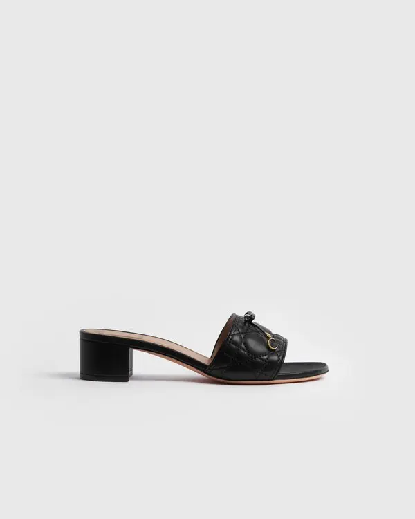 Dior Cannage Heeled Slide