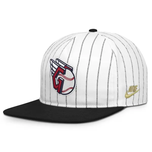 Nike Cleveland Guardians Pro Mlb Adjustable Hat - White