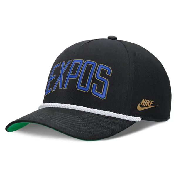 Nike Montreal Expos Rise Mlb Adjustable Cap - Black