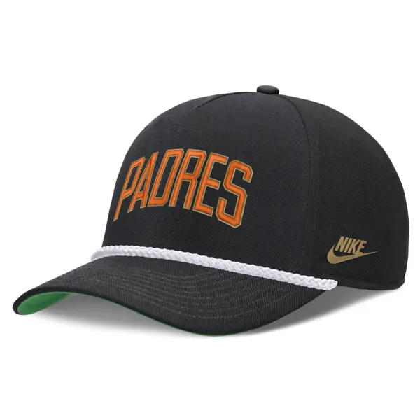 Nike San Diego Padres Rise Mlb Adjustable Hat - Black