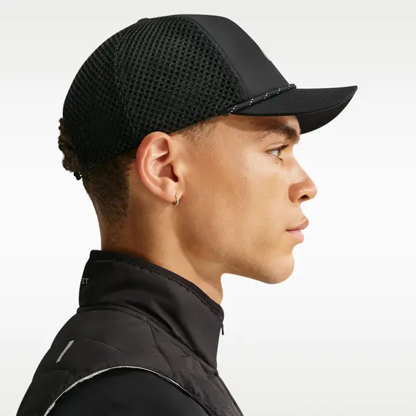 Nike Pro Dri-fit Unstructured Swoosh Run Cap - Black