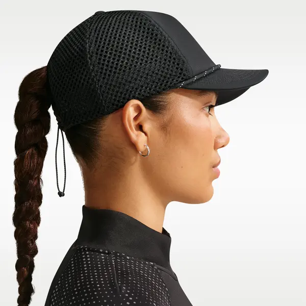 Nike Pro Dri-fit Unstructured Swoosh Run Cap - Black