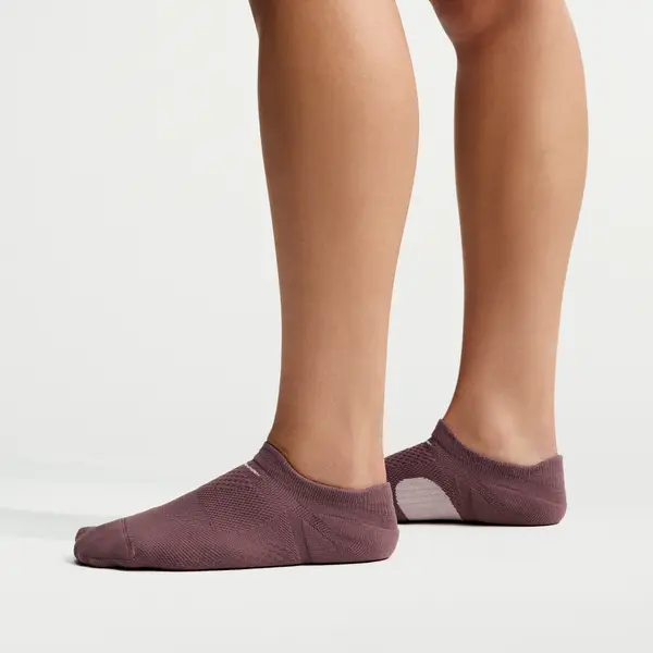 Nike Run Midweight Running No-show Socks - Purple