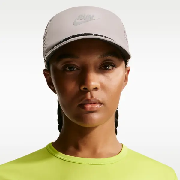 Nike Pro Dri-fit Unstructured Swoosh Run Cap - Grey