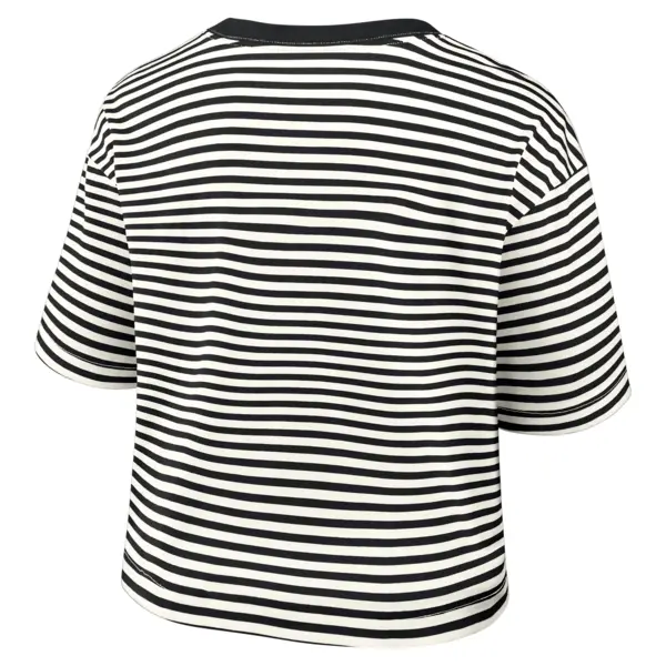 Nike Pittsburgh Steelers Striped Nfl Cropped T-shirt - Black