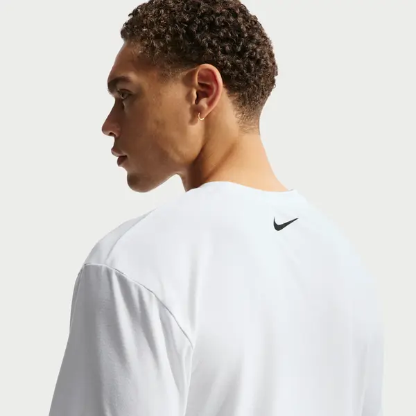 Nike Dri-fit Uv Short Sleeve Top - White