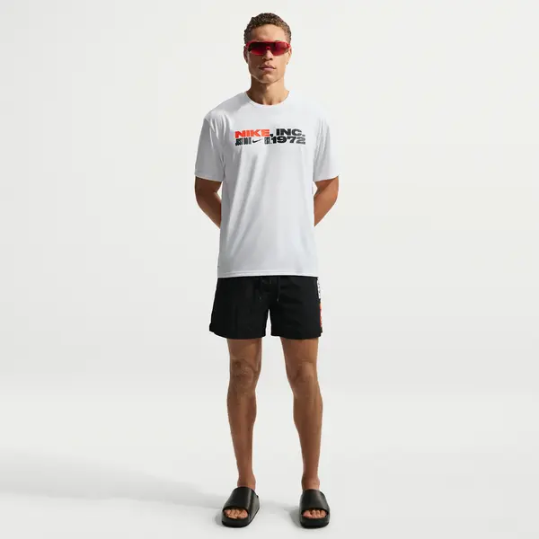 Nike Dri-fit Uv Short Sleeve Top - White