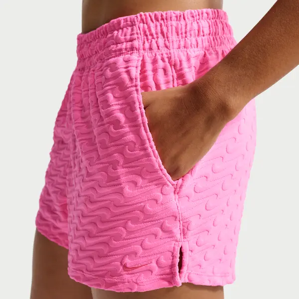 Nike Breaker Terry Texture Cover-up Short - Pink