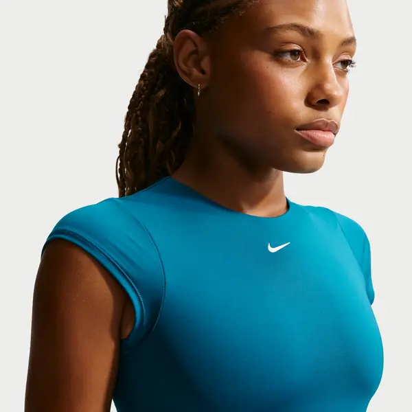 Nike Cropped Swim Top - Blue