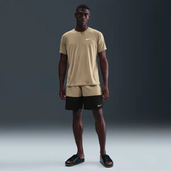 Nike Hydroguard Essential Dri-fit Uv Short Sleeve Top - Brown
