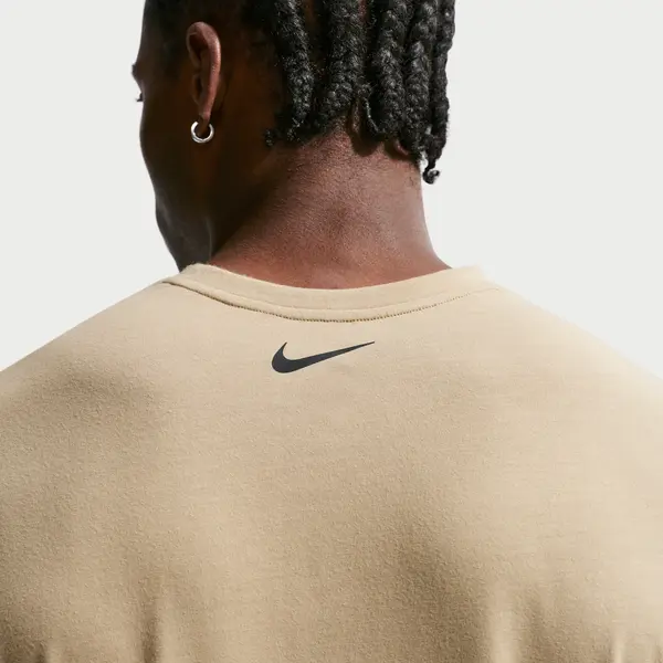 Nike Dri-fit Uv Short Sleeve Top - Brown